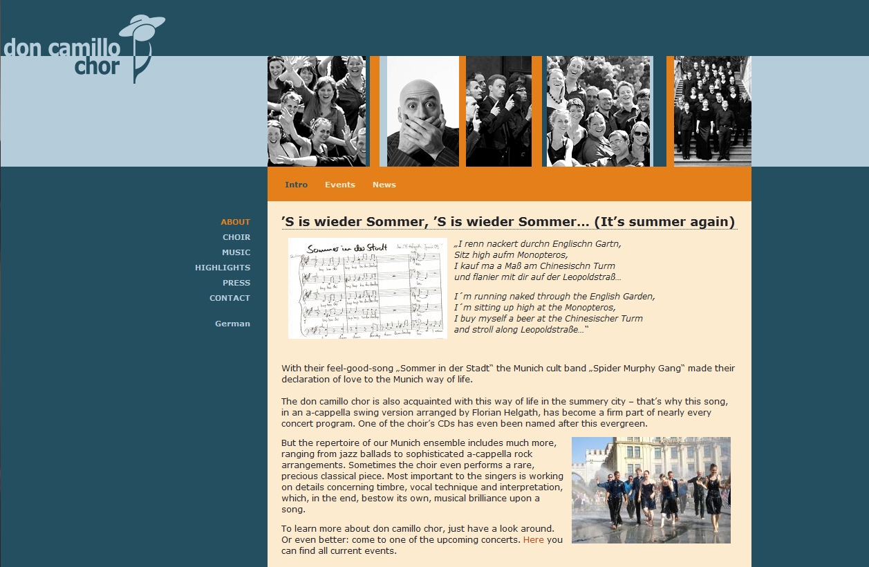 don camillo chor - The new homepage is online